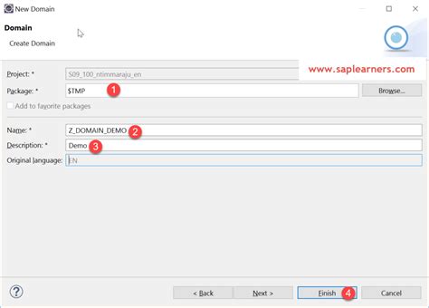 How To Create Domains Using Eclipse Based Abap Editor Abapineclipse