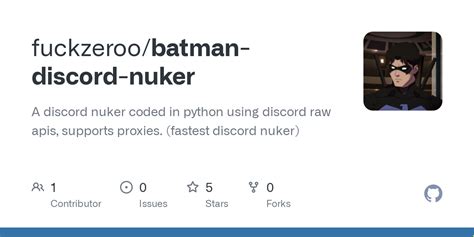 GitHub Vz Batman Discord Nuker A Discord Nuker Coded In Python Using Discord Raw Apis