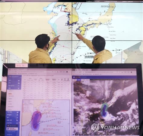 힌남노 어디로 한반도 북상 가능성에 예상 진로 주시 연합뉴스