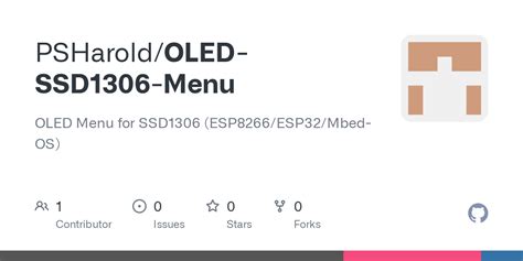 Github Psharoldoled Ssd1306 Menu Oled Menu For Ssd1306 Esp8266