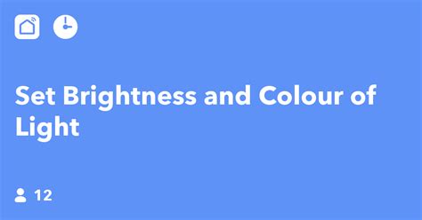 set brightness and colour of light ifttt