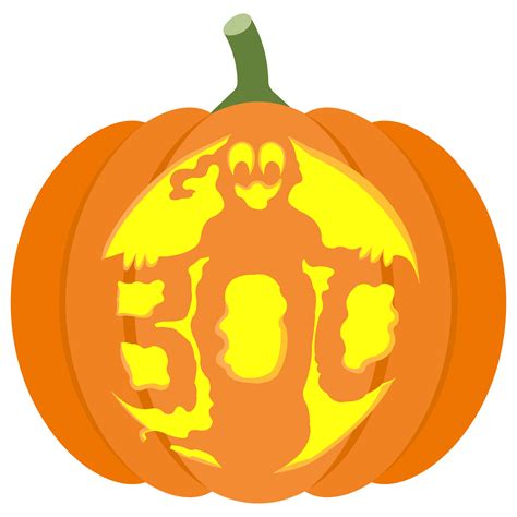 Kind Ghost Pumpkin Stencil Free Printable Papercraft Templates