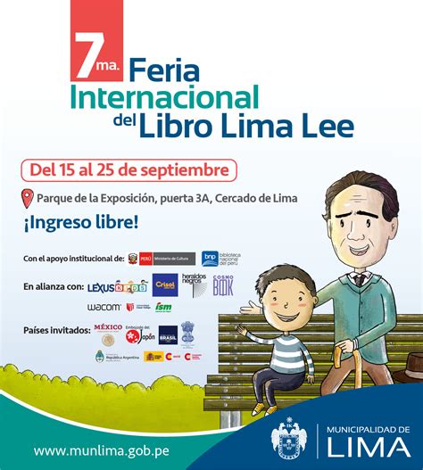 Feria Del Libro Lima Lee Abre Sus Puertas Este Jueves 15 De Septiembre