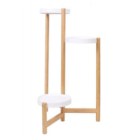 Bambuko Augalų Stovas 80 Cm Natūralus Ir Funkcionalus
