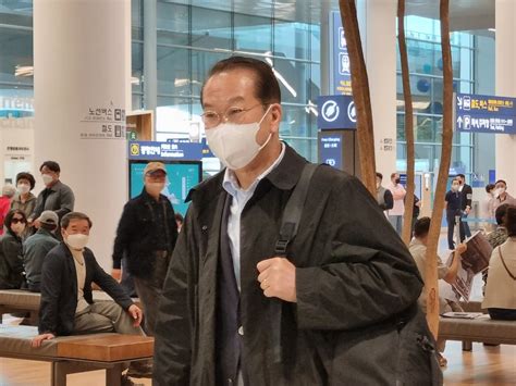 독일서 귀국하는 권영세 장관 연합뉴스