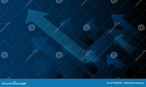 Futuristic Raise Arrow Chart Digital Transformation Abstract Technology Background Business