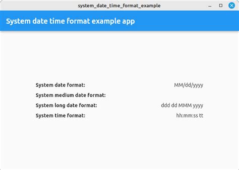 system date time format flutter package