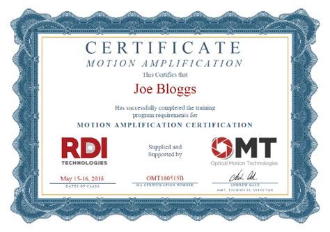 Motion Amplification® Training Gvs Reliability Products