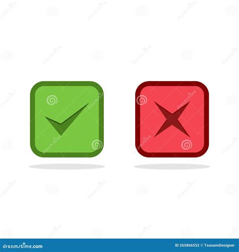 Check And Wrong Marks Tick And Cross Marks Accepted Rejected Approved Disapproved Yes No