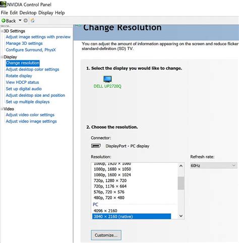 Refresh Rate Settings External Monitor Windows Forums