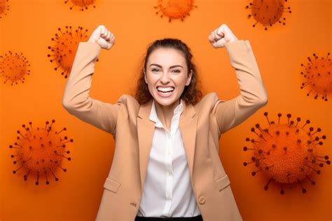 Premium Photo The Resilient Young Woman Defying Viruses With A Powerful Immunity