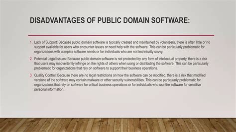 Public Domain Softwarepptx