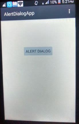 Alertdialog In Android Application