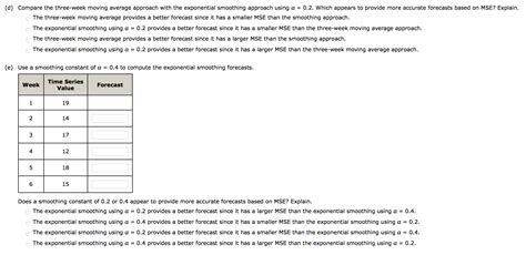 Solved Consider The Following Time Series Data Week 12