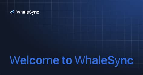 Welcome To Whalesync Whalesync Welcome To Whalesync Whalesync