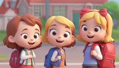 행복한 아이들이 학교로 돌아가다 행복한 아이들 교육 학생 배경 일러스트 및 사진 무료 다운로드 Pngtree