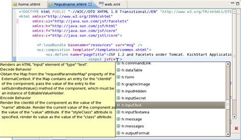 jsf tools reference guide