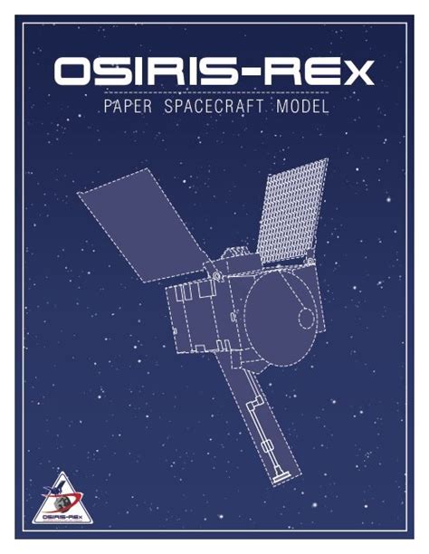 Osiris Rex Paper Spacecraft Model Simple Version Small