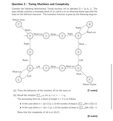 solved question 3 turing machines and complexity consider
