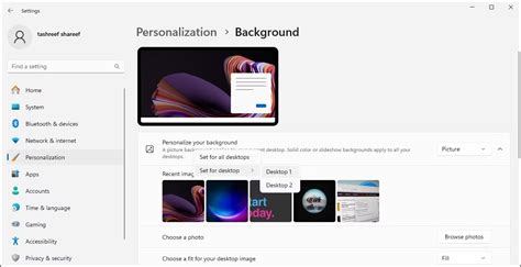 如何在每個顯示器上設定不同的桌布 Windows 10 11