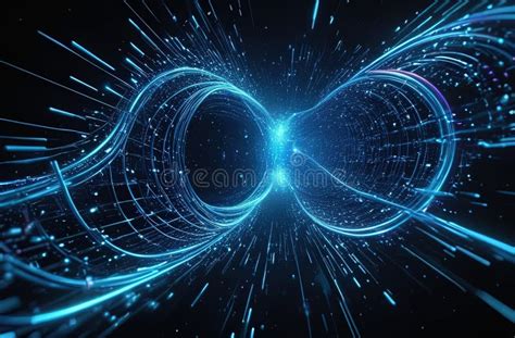 3d quantum computing concept abstract digital particles tech industry research presentations