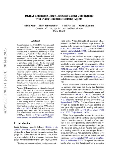 Dera Enhancing Large Language Model Completions Pdf Urinary Tract Infection Medicine