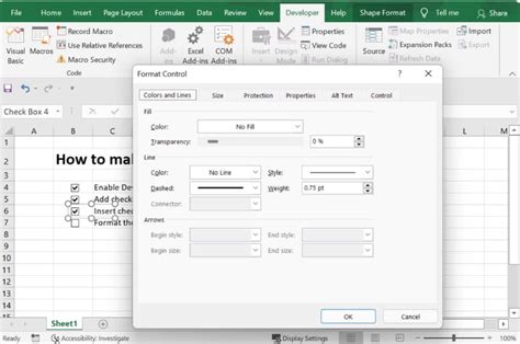 How To Create A Checklist In Excel 4 Simple Steps Earn And Excel