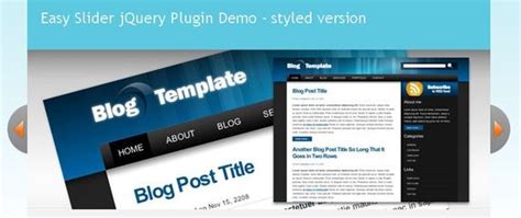 More On JQuery Slider Plugins And Tutorials Noupe