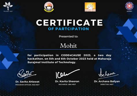 Mohit Udyavansh On Linkedin Code4causemsit Code4causehackathon