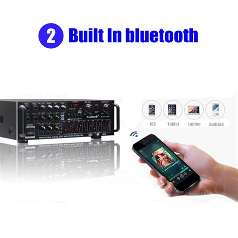 Bluetooth Amplificatore Stereo Cha Nel Hifi Audio Power Telecomando Usb Sd Amplifier Sale