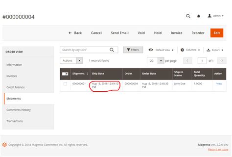 shipment doesn t show on orders · issue 17621 · magento magento2 · github