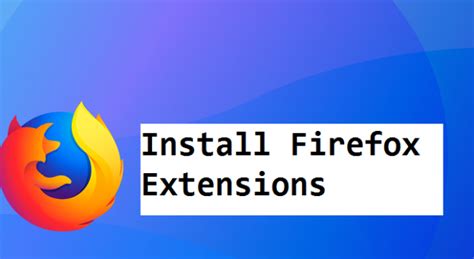 Extensions Firefox