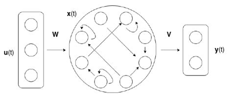 Echo State Network The Network Consists Of An Input Layer Left A Download Scientific