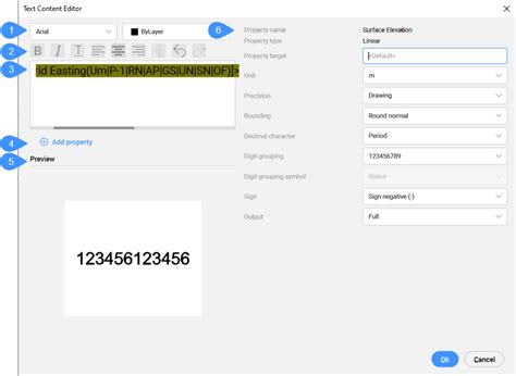 Text Content Editor Dialog Box Bricscad Lite And Pro Bricsys Help Center