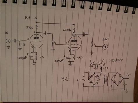 12ax7 Tube Phono Preamp Schematic