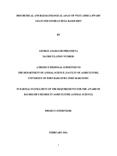 Project Sample Pdf Soybean Goat