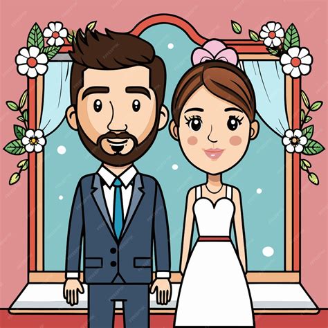 Wadding Invitation Vactor Desing Vector Illustration Cartoon Premium Ai Generated Vector