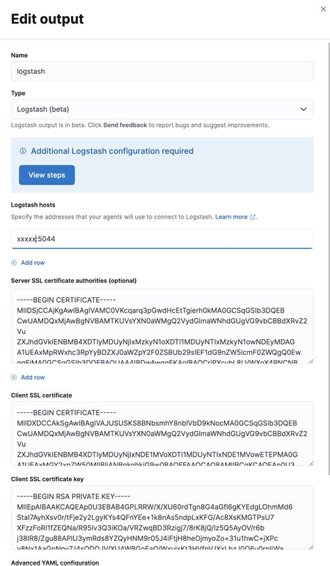 Fleet Server With Logstash Output Elastic Agent Justin Lim