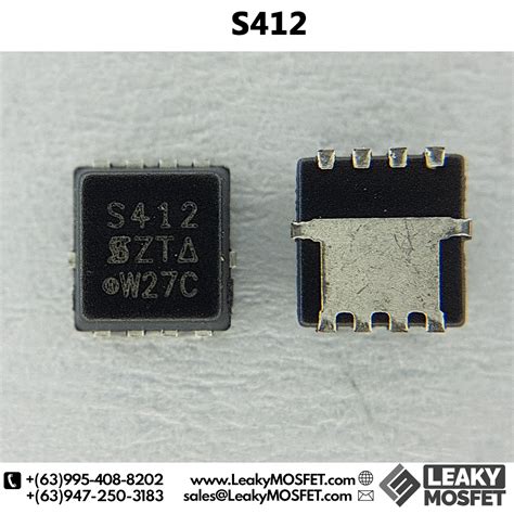 S412 SIS412 N-Channel MOSFET DFN3x3 - Leaky MOSFET