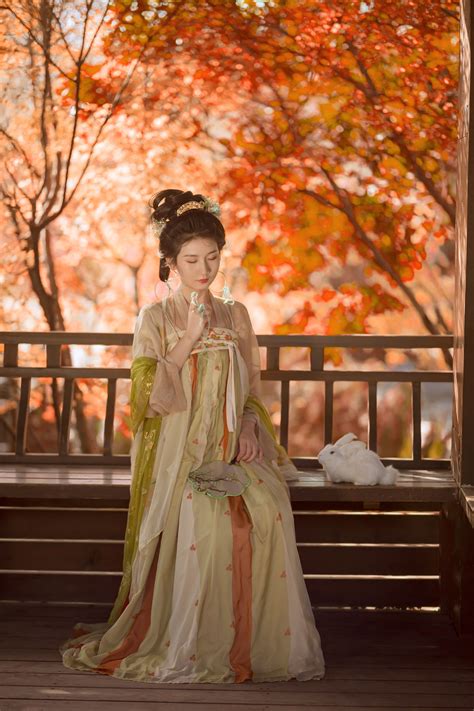 霜叶红于二月花 人像 颇可 Victorian dress Fashion Dress
