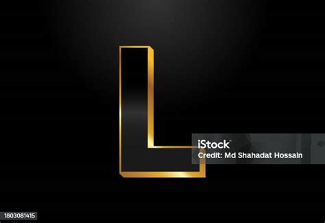 금색과 검은 색 알파벳 Lelegant Gold Color 알파벳 벡터 일러스트 레이 션 0명에 대한 스톡 벡터 아트 및 기타 이미지 0명 3차원 형태 금 금속