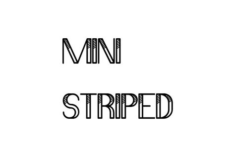 Mini Striped Font Free Font Download