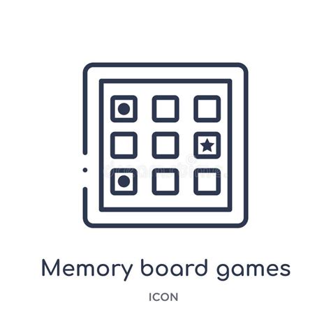 Linear Memory Board Games Icon From Entertainment Outline Collection Thin Line Memory Board