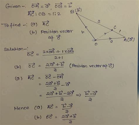 6 In The Diagram O Is The Origin Vector Oa A An Gauthmath