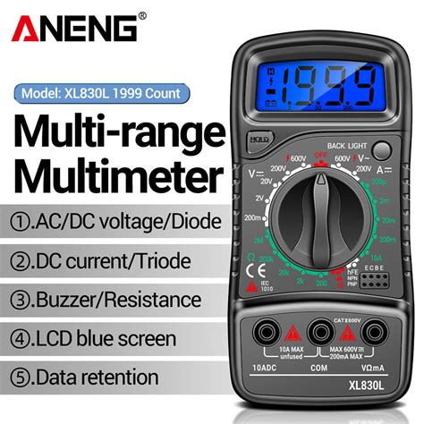 ANENG XL830L New Multimeter Digitalmulti Meter AC/DC Điện Tử Đa Năng Kế ...