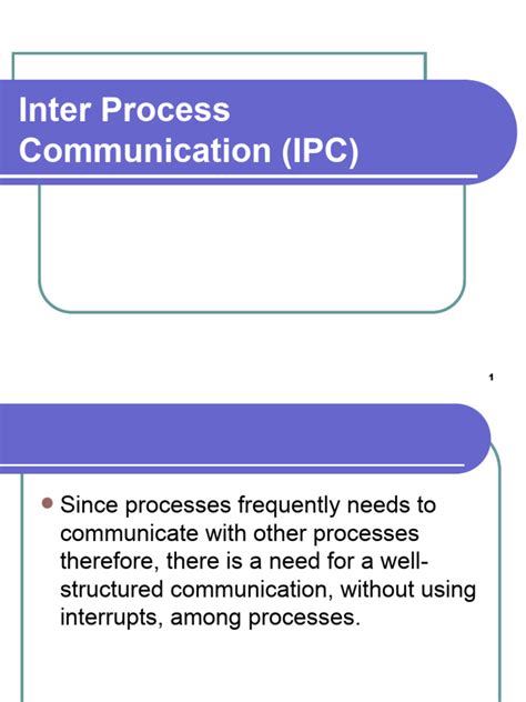 2a Inter Process Communication Ipc Pdf