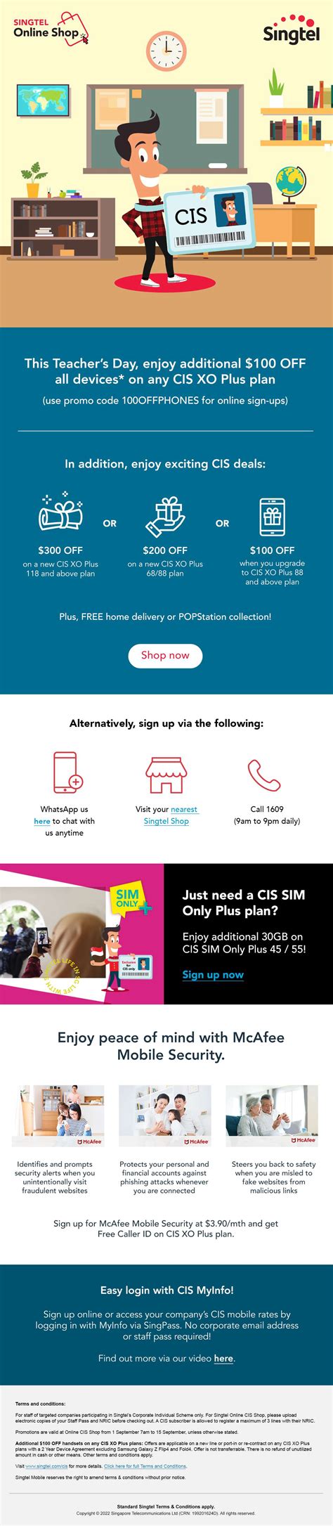 Singtel Cis Promo Ministry Of Education Sports And Recreation Club