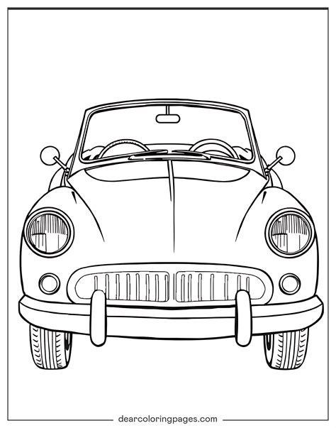 자동차 색칠공부 39개의 무료 인쇄 가능한 생성 디자인