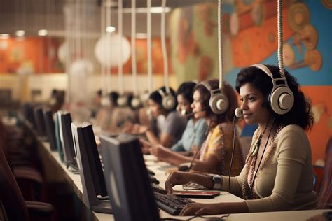 Download Ai Generated Woman Call Center Royalty Free Stock Illustration