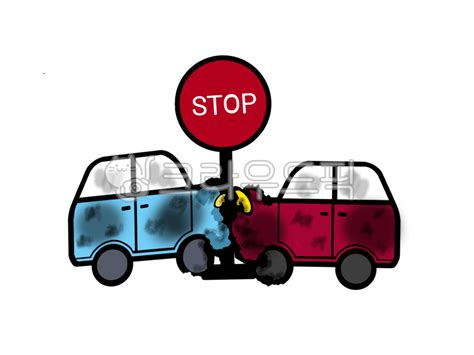 교통사고 차충돌 교통사고일러스트 차충돌일러스트 멈춤 사진이미지일러스트캘리그라피 Jhsarah작가